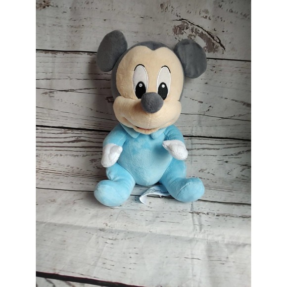 Disney | Toys | Disney Babies Mickey Mouse Baby Blue Plush Stuffed ...